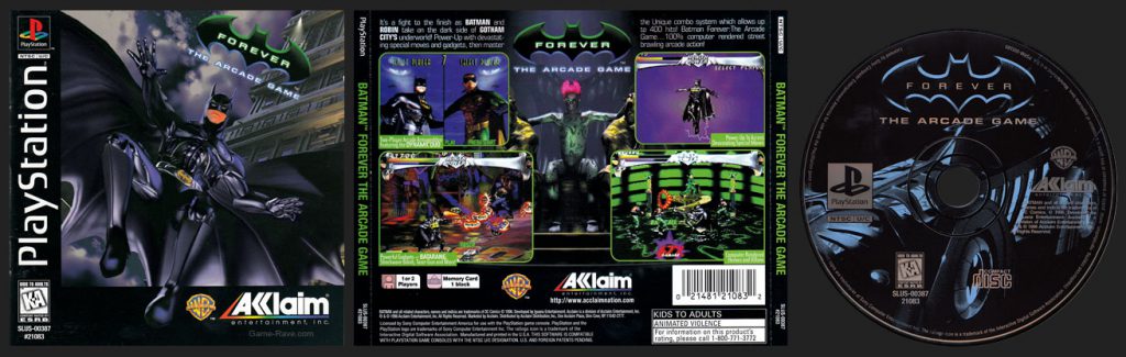 Batman Forever: The Arcade Game - game-rave.com - PlayStation