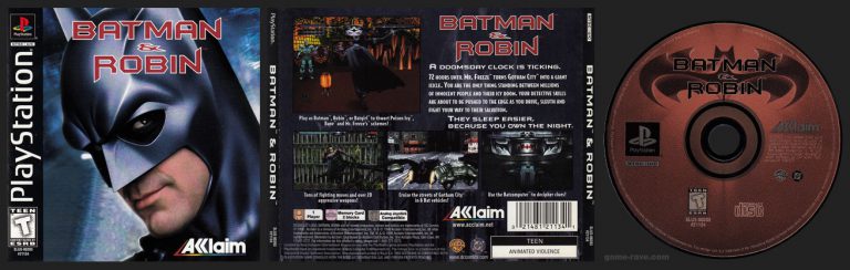 Batman & Robin - game-rave.com - The PlayStation Collector's Site