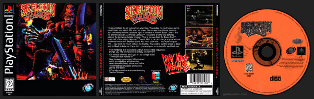 Skeleton Warriors - game-rave.com - Every PSX Long Box Game