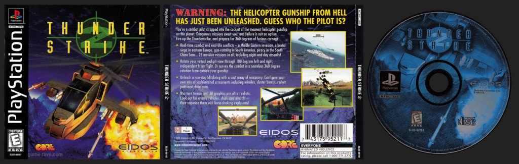 Thunderstrike 2 - game-rave.com - Every PlayStation Long Box