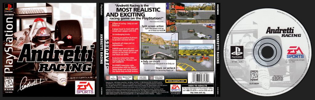Andretti Racing - game-rave.com - PlayStation Collector's Site
