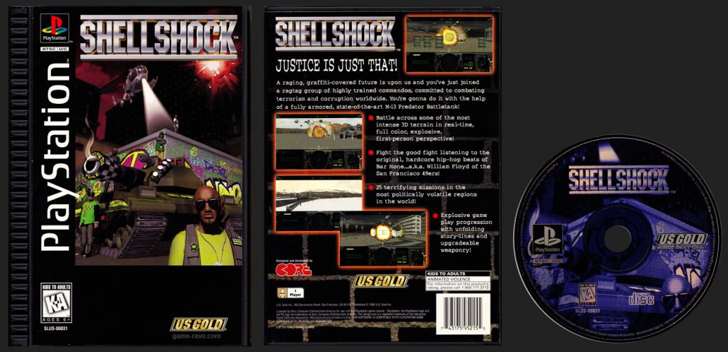 Shellshock - game-rave.com - Every PlayStation Long Box Game