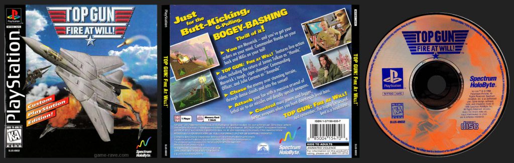 Top Gun: Fire at Will - game-rave.com - Every Long Box PlayStation Game