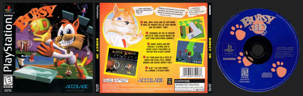 Bubsy 3D - game-rave.com - PlayStation's Collector's Site