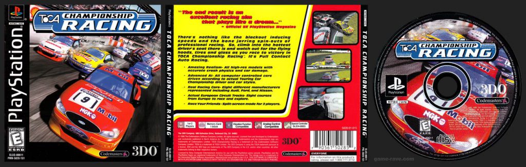 TOCA Championship Racing - game-rave.com - PlayStation Racing Game