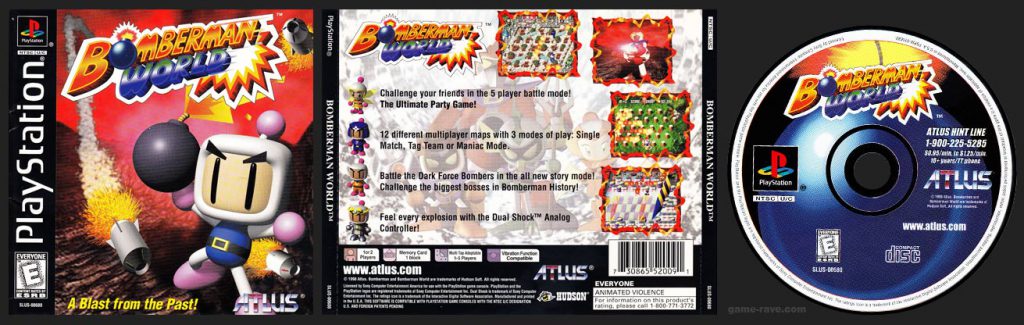 Bomberman World - game-rave.com - PlayStation Collector's Site