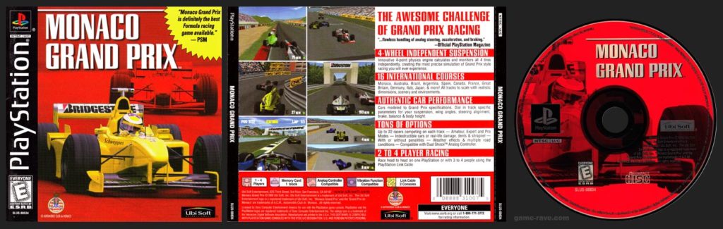 Monaco Grand Prix - game-rave.com - PlayStation Racing Games