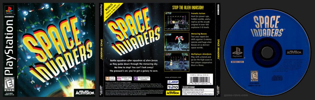 Space Invaders - game-rave.com - Every PlayStation Game Released