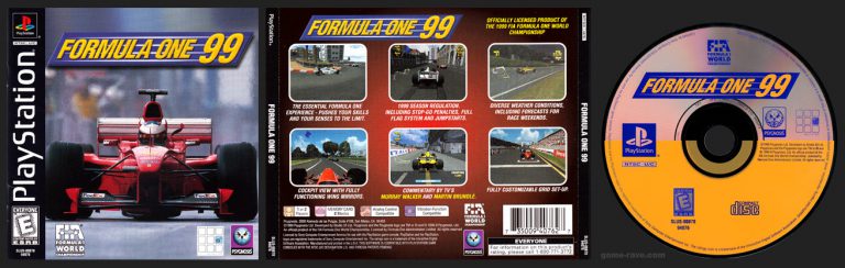 Formula One 99 - game-rave.com - Every PlayStation Racing Game