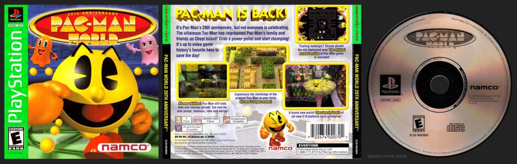 Pac-Man World - game-rave.com - Every PlayStation Namco Game