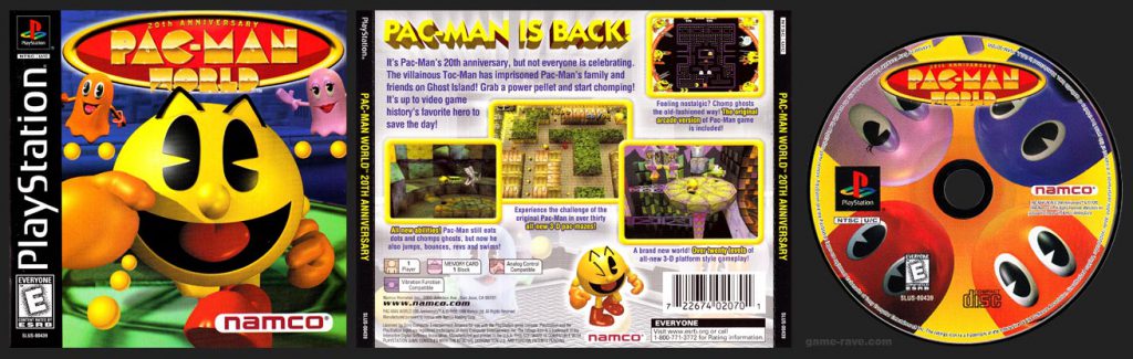 Pac-Man World - game-rave.com - Every PlayStation Namco Game