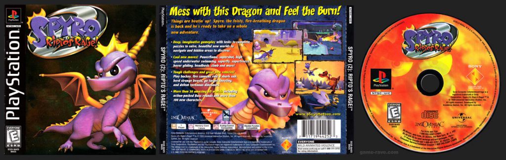 Spyro 2: Ripto's Rage! - game-rave.com - Every PlayStation Game