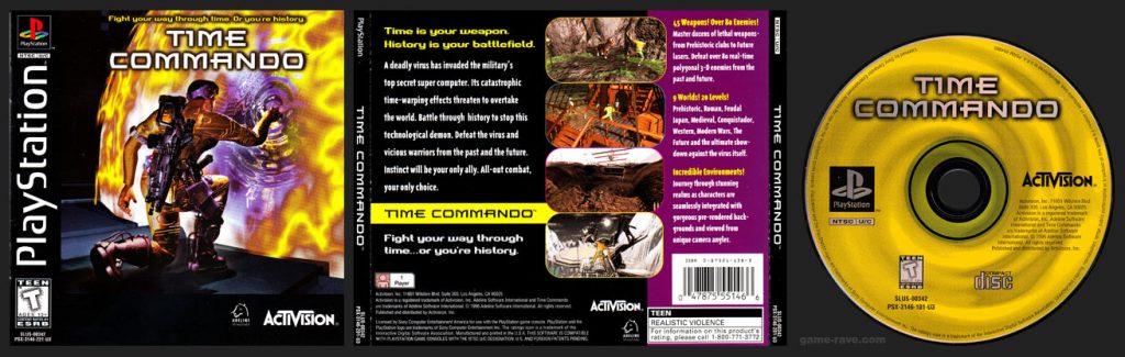 Time Commando - game-rave.com - Every PlayStation Activision Game