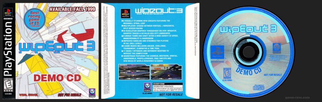 Wipeout 3 Demo CD - game-rave.com - PlayStation Demos