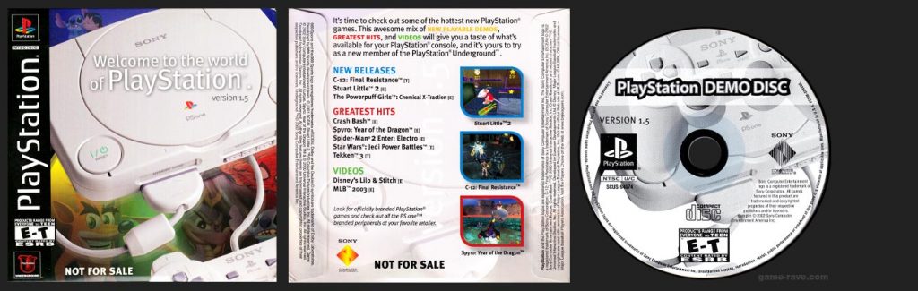 Welcome to the world of PlayStation Version 1.5 Demo Disc