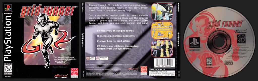 Grid Runner - game-rave.com - Virgin Interactive Games on PSX