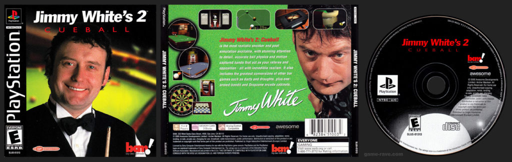 Jimmy White's 2: Cueball - game-rave.com - Billiardss on PlayStation
