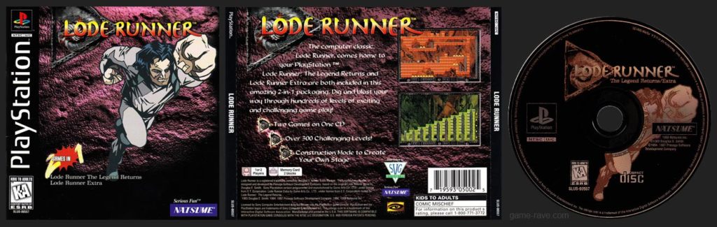 Lode Runner - game-rave.com - Classic Puzzle Games on the PlayStation