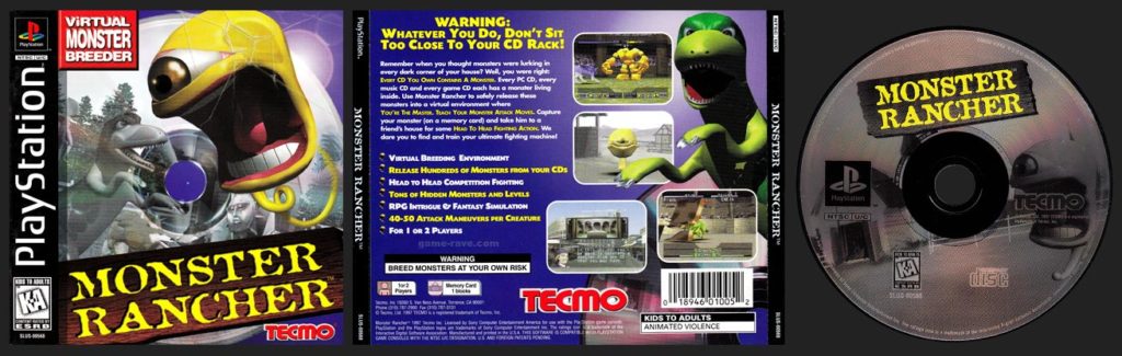 Monster Rancher - game-rave.com - Create monsters from your CDs!
