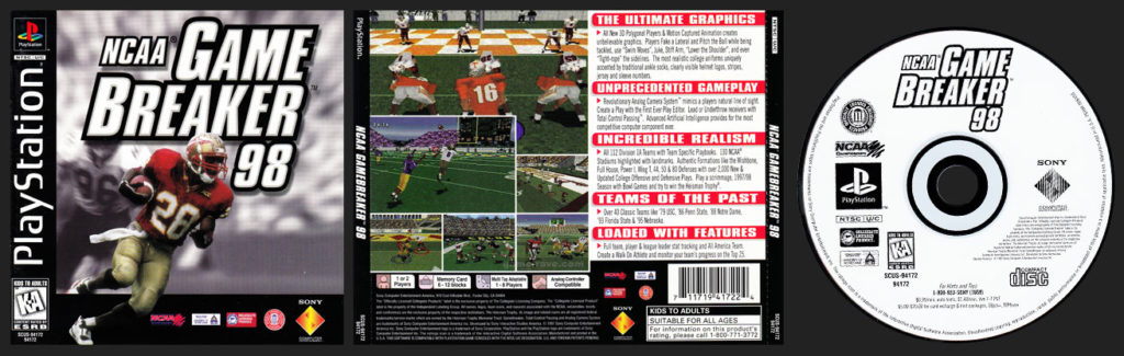 NCAA Game Breaker 98 - game-rave.com - College Football Games