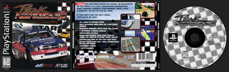 Peak Performance - game-rave.com - PlayStation Racing Games