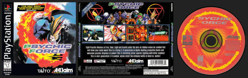 Psychic Force - game-rave.com - Acclaim PlayStation Games