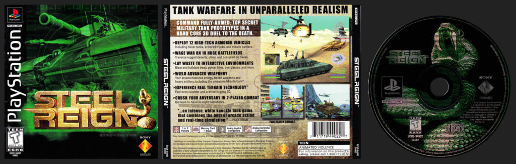 Steel Reign - game-rave.com - PlayStation Tank Games