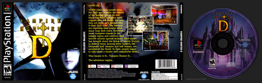 Vampire Hunter D - game-rave.com PlayStation Anime Games in the USA