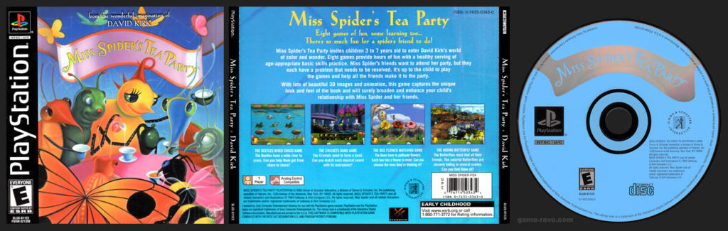 Miss Spider's Tea Party - game-rave.com - Children's PlayStation games