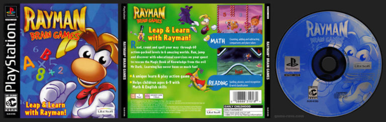 Rayman Brain Games - game-rave.com - Ubi Soft Games on PlayStation