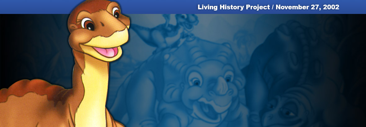 Nov. 27, 2002 New Release: Land Before Time - Big Water