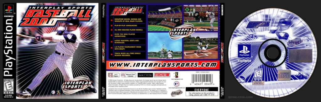Interplay Baseball 2000 - game-rave.com - PlayStation Sports Games