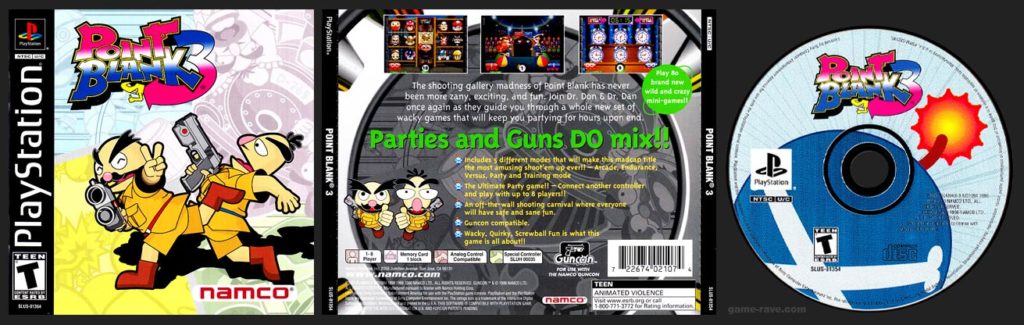 May 1st, 2001 New Releases: Point Blank 3 and Dinos - game-rave.com