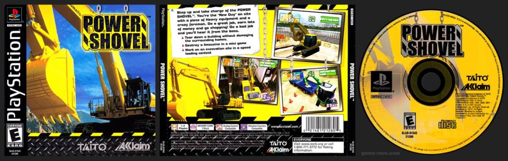 Power Shovel - game-rave.com - PlayStation Construction Games