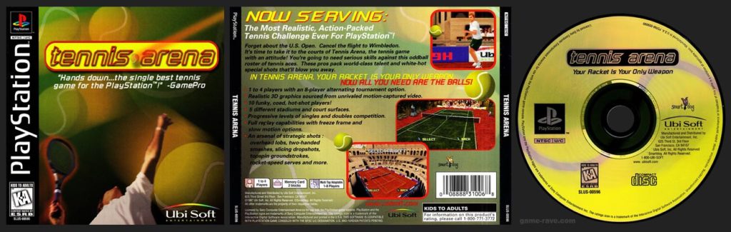 Tennis Arena - game-rave.com - PlayStation 2-Player Tennis Games