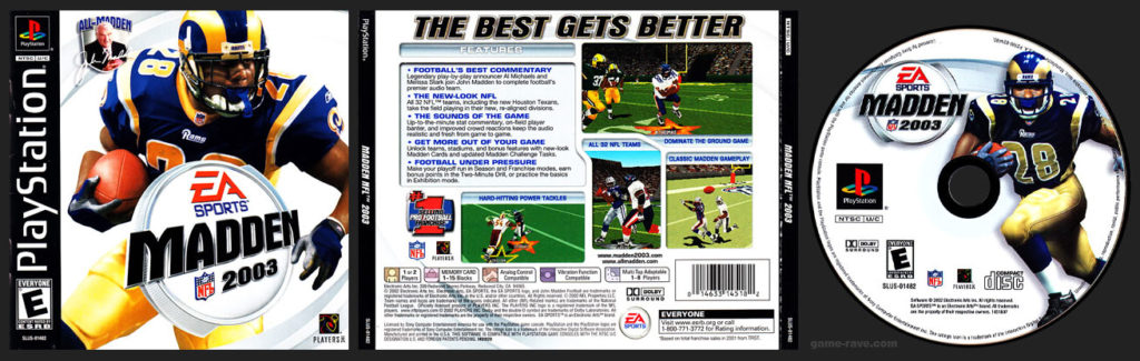 Madden NFL 2003 - game-rave.com