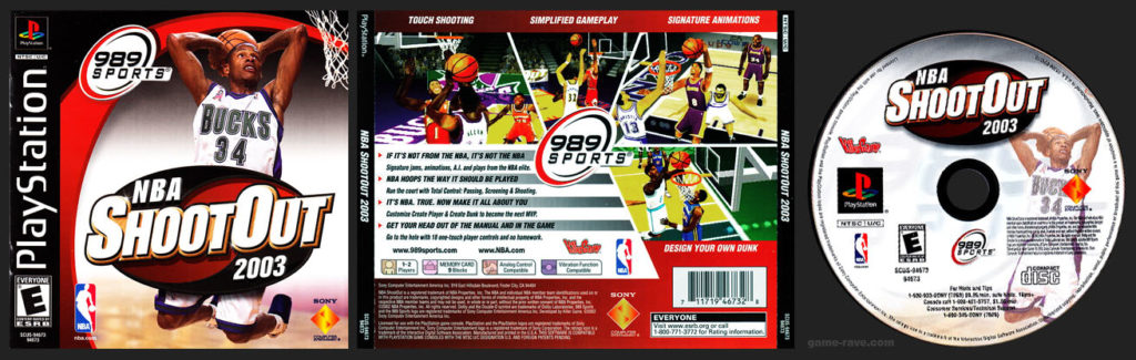Sept. 15, 2002 New Release: NBA Shoot Out 2003 - game-rave.com