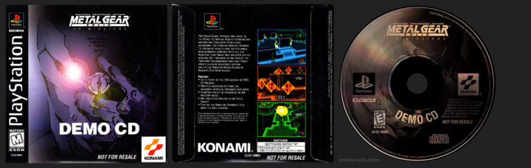 Metal Gear Solid: VR Missions Demo CD - game-rave.com